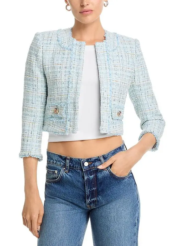 Generation Love Salvador Tweed Blazer - Aqua Melange
