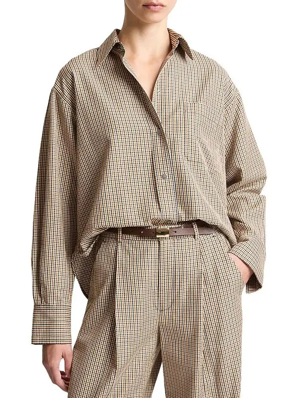 Vince Long Sleeve Shirt - Light Wheat
