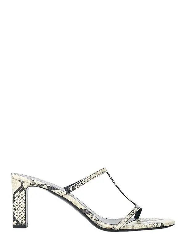 Staud Talita High Heel Sandals - White Snake