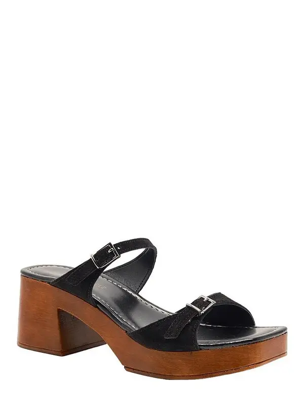 Free People Beck Clog Sandals - Black Tide