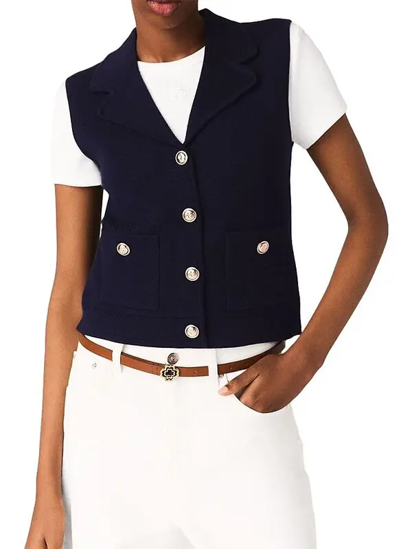 Maje Knit Cardigan - Navy