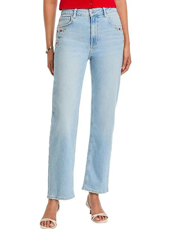 Rails Topanga High Rise Straight Jeans - Dainty Rose