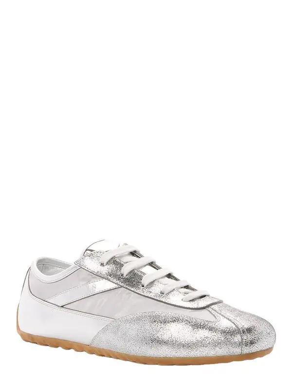 Alexander McQueen Suede & Nylon Sneakers - Champagne