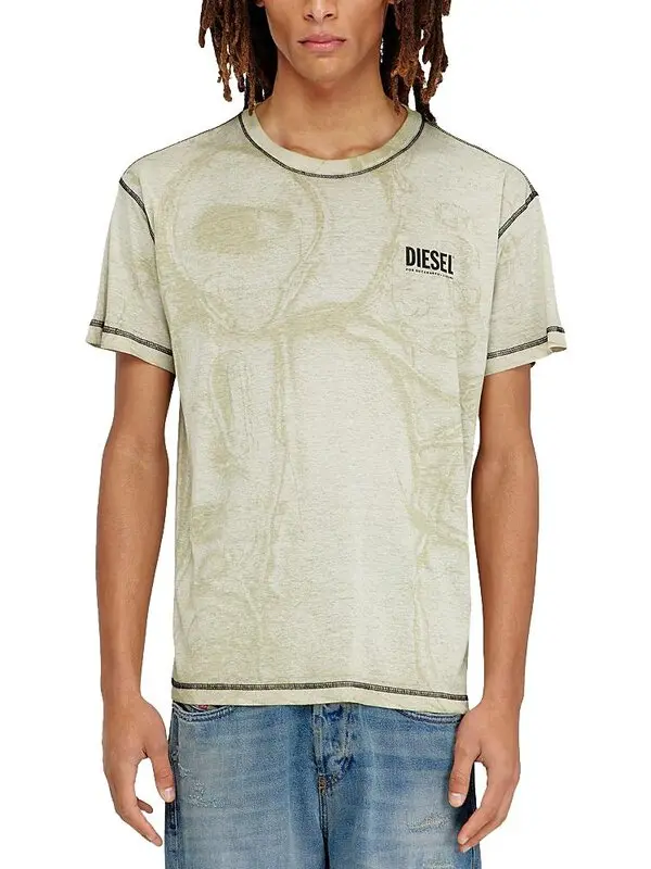 DIESEL® Regular Fit Logo T-shirt - Grey