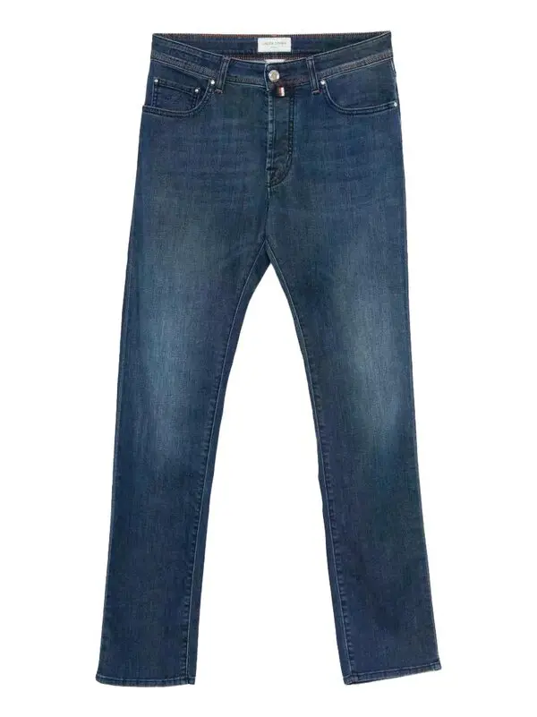 Jacob Cohen Bard Slim Stonewashed Jeans - Blue