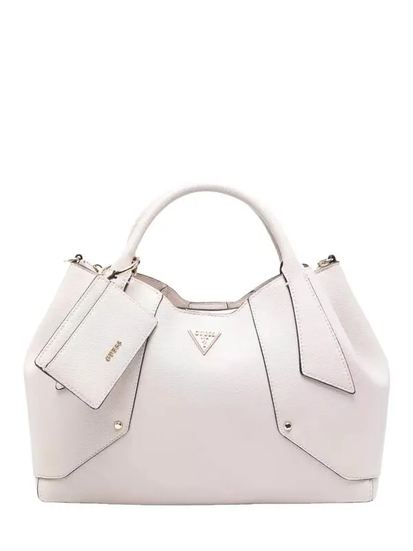 Guess Triangle Logo Tote Bag - Neutrals