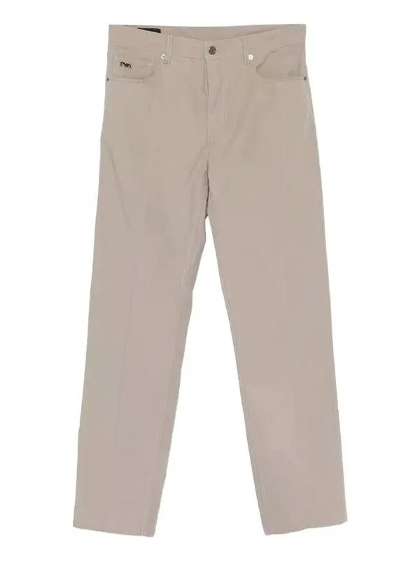 Emporio Armani Button-fastening Trousers - Neutrals