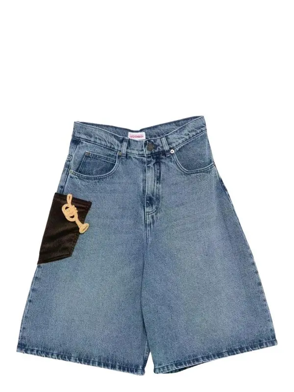 CHARLES JEFFREY Trumpet-motif Shorts - Blue