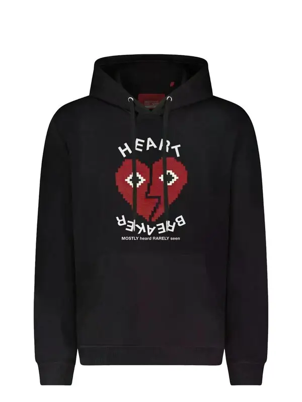 MOSTLY HEARD RARELY SEEN 8-BIT Pixel-heart Hoodie - Black