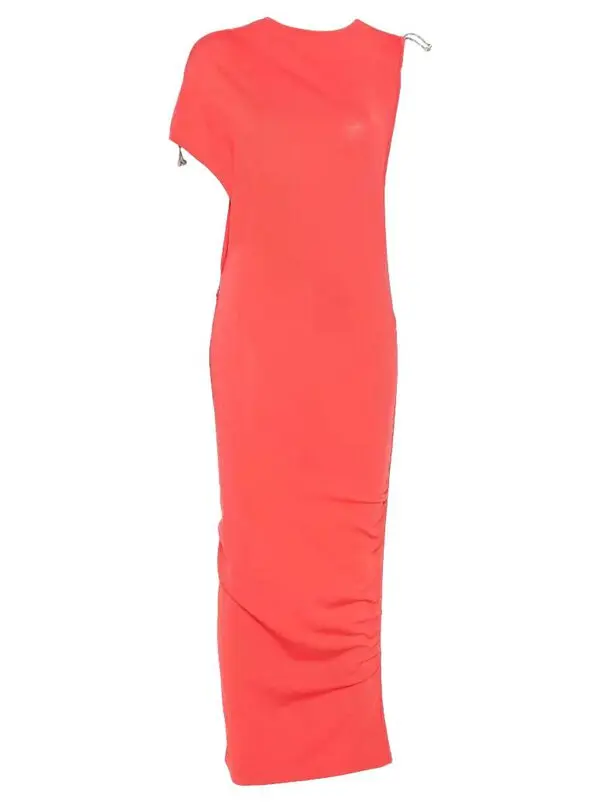 Coperni Adjustable-length Knitted Dress - Red
