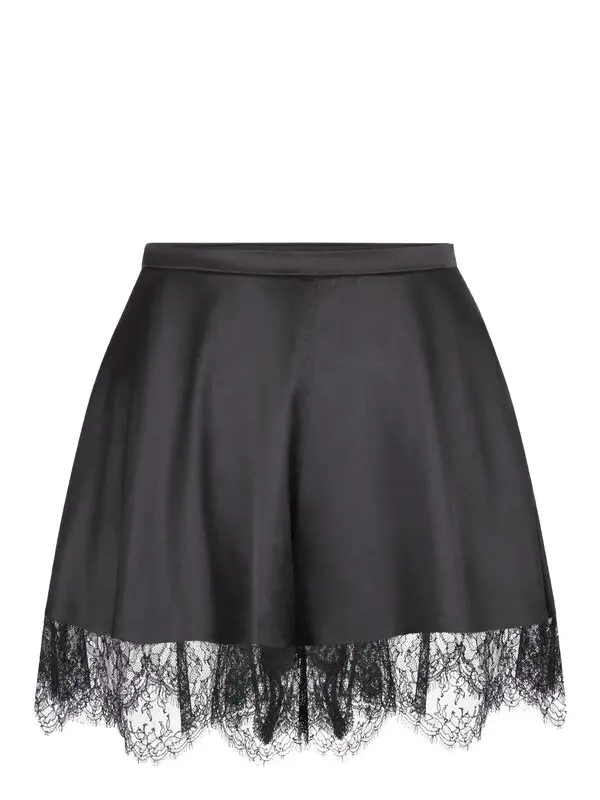 Nina Ricci Silk Mini Shorts - Black