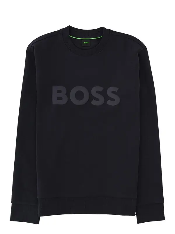 BOSS Sweatshirt With Logo - Blue