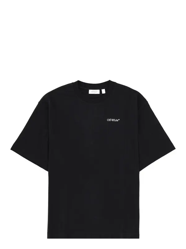 Off-White T-shirt With Logo - Black