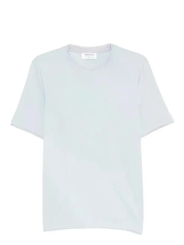 GRAN SASSO Trim-detail T-shirt - Blue