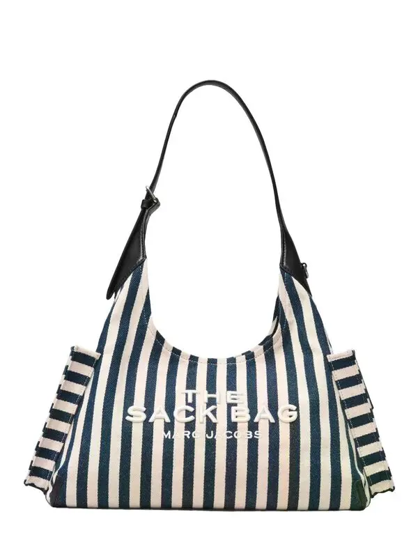 Marc Jacobs Striped Canvas Tote Bag - Blue