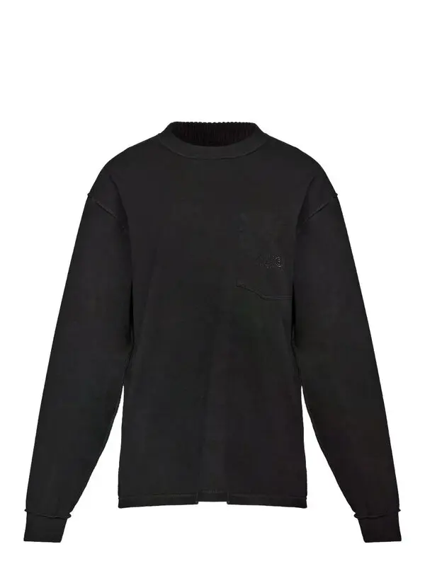 MAISON MARGIELA Crew-neck Pocket T-shirt - Black