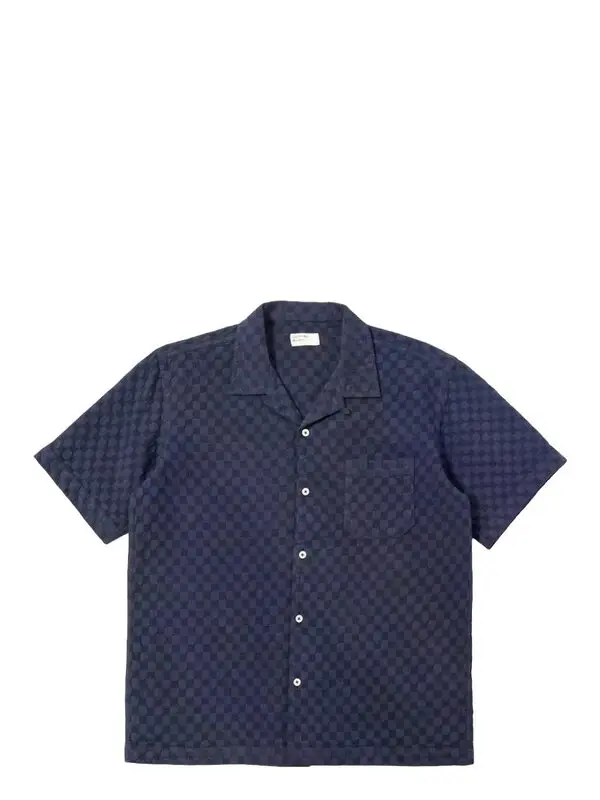 Universal Works Dotted Textured Shirt - Blue