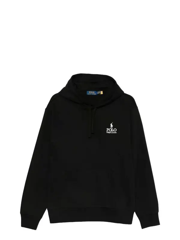Polo Ralph Lauren Logo-embroidered Hoodie - Black