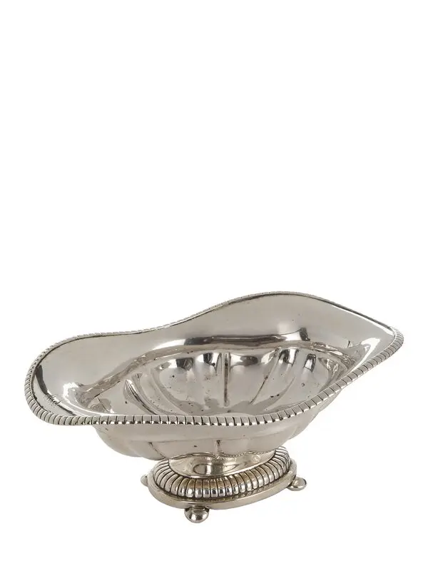 VINTAGE TABLEWARE Metal Serving Bowl - Silver