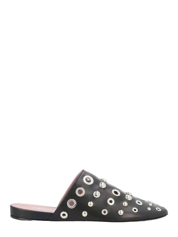 Premiata Eyelet-studded Mules - Black
