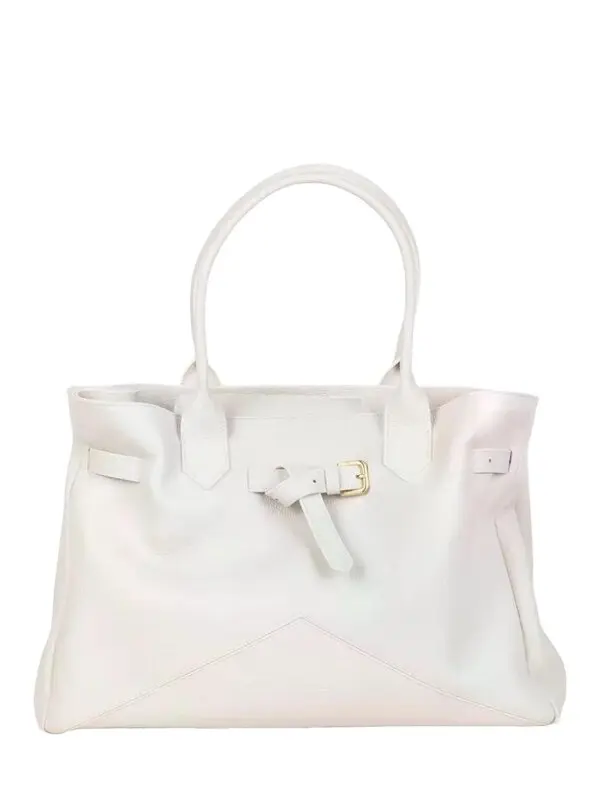 BALLANTYNE Buckle Detail Shoulder Bag - White