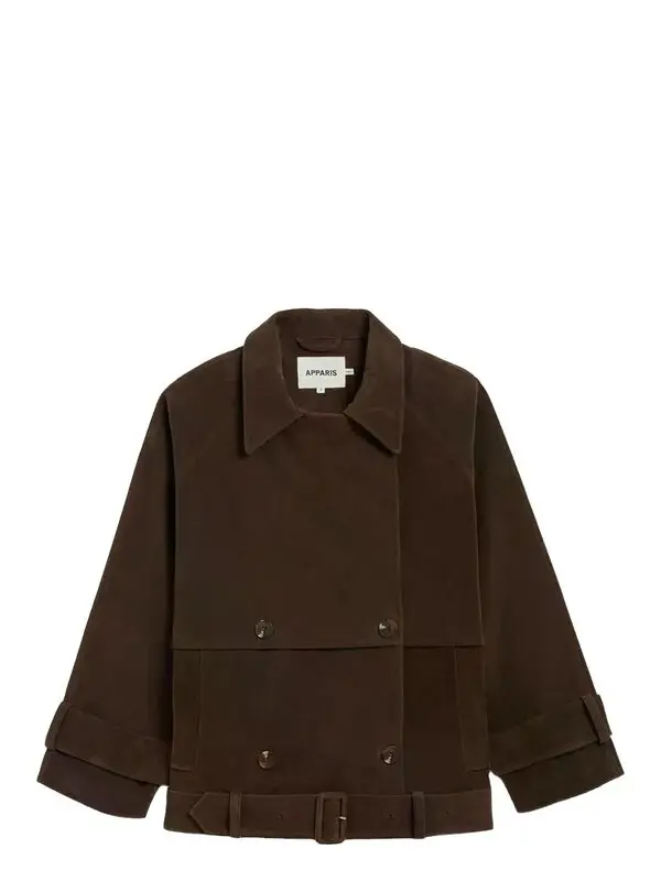 Apparis Gaia Belted Jacket - Brown