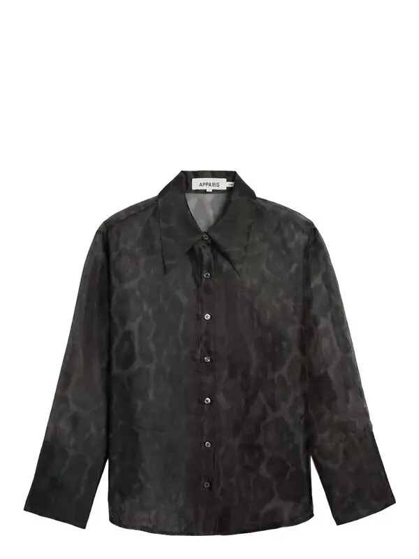 Apparis Tyra Leopard-print Shirt - Black