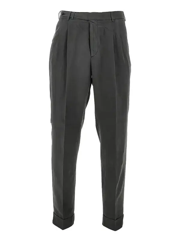PT TORINO Pleated Trousers - Grey