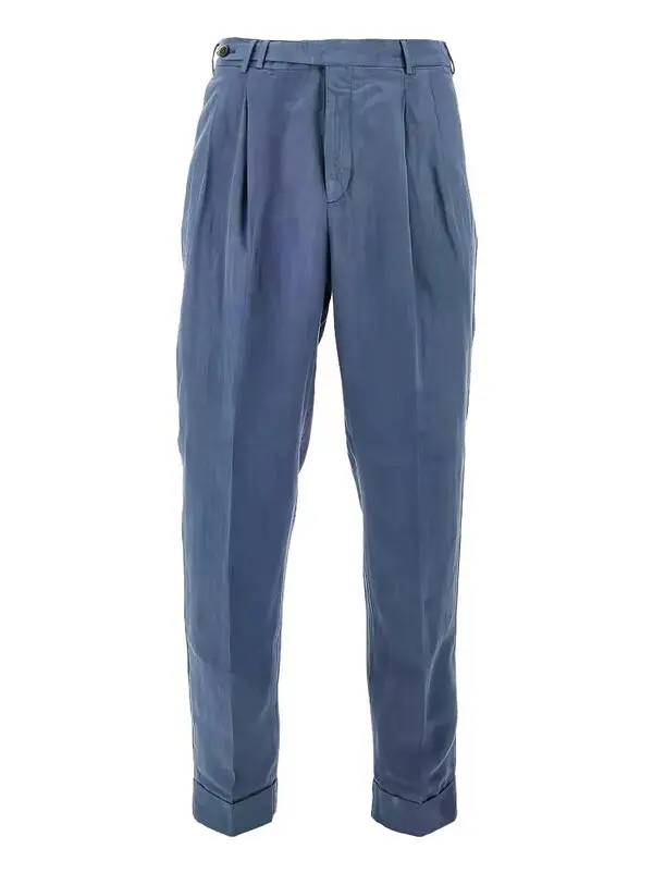 PT TORINO Pleated Trousers - Blue