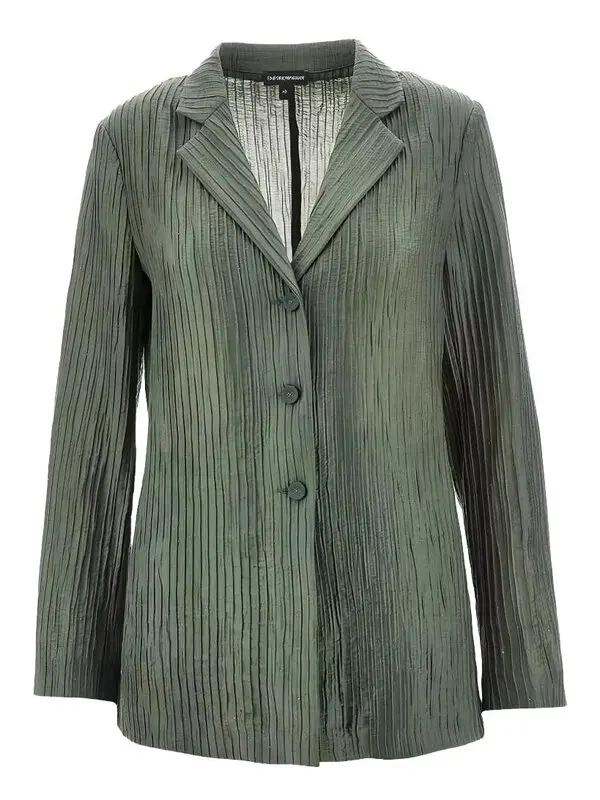 Emporio Armani Pleated Blazer - Green
