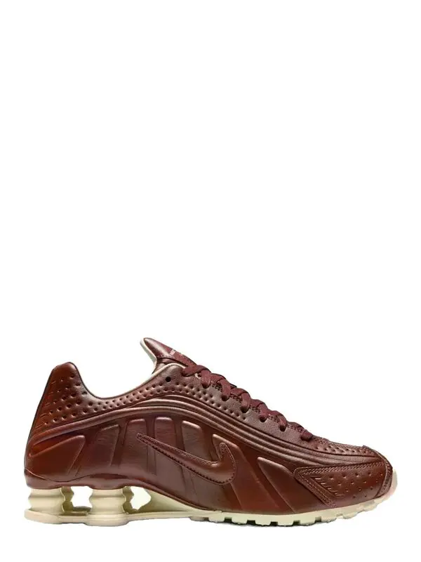 Nike Shox R4 Perforated Sneakers - Brown