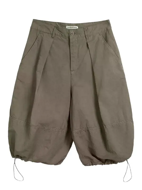 You Must Create Pleated Shorts - Green