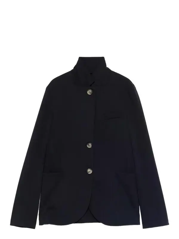 Harris Wharf London Button-up Blazer - Blue