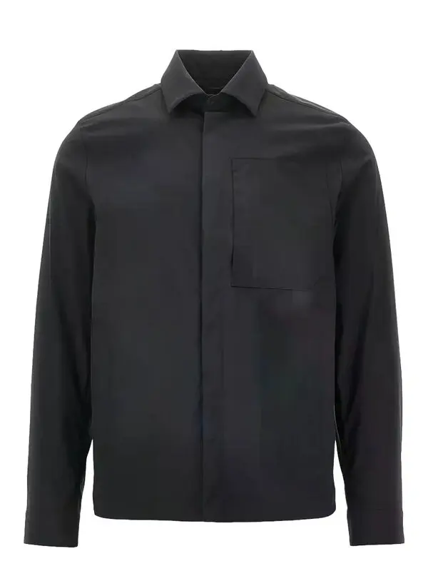 Herno Patch Overshirt - Black