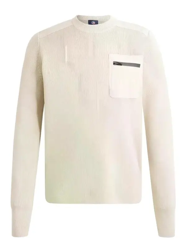 Fusalp Tevan Chest-pocket Wool Sweater - Neutrals