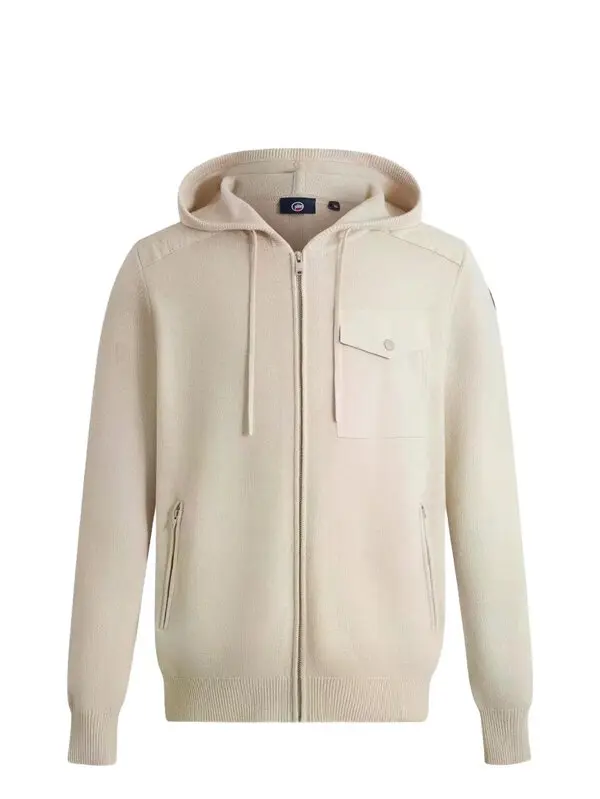 Fusalp Mayance Zip-up Wool Hoodie - Neutrals