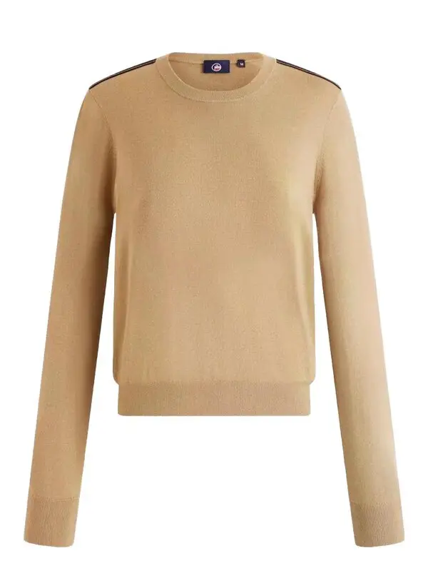 Fusalp Ottavia Strip-detail Sweater - Neutrals