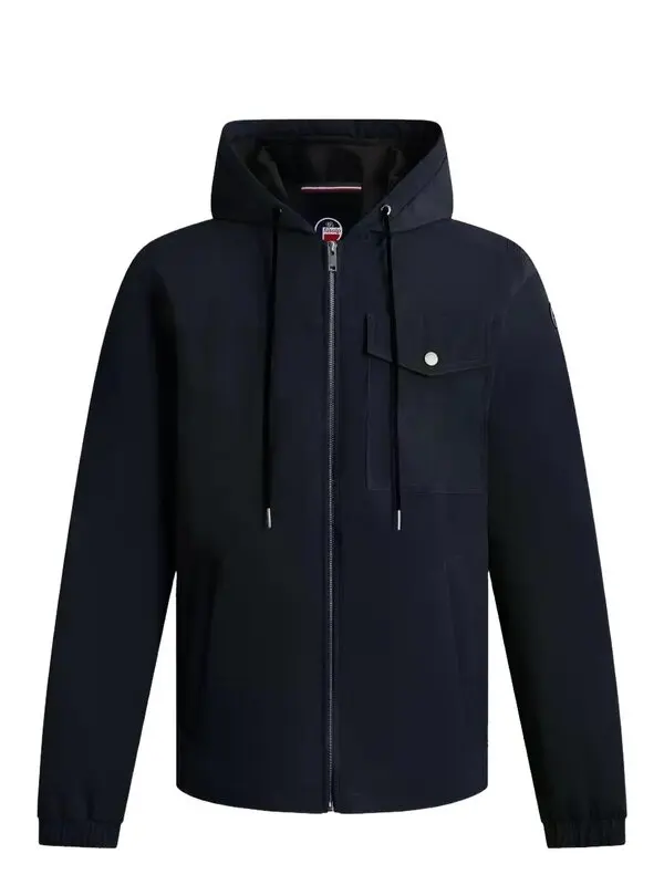 Fusalp Zip-up Hooded Jacket With Pocket Detail - Blue