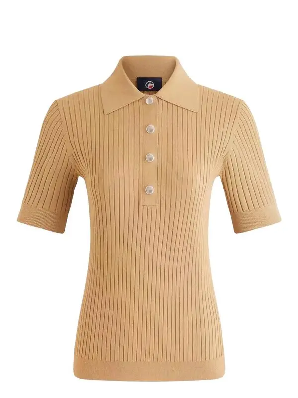 Fusalp Vera Short-sleeved Polo Shirt - Brown
