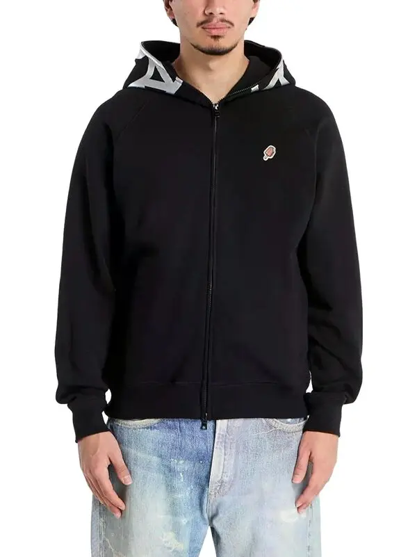BILLIONAIRE BOYS CLUB - ICE CREAM Long-sleeve Zip-fastening Hoodie - Black