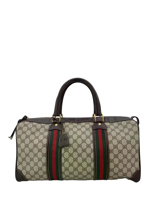 Gucci Monogram Pattern Holdall - Neutrals