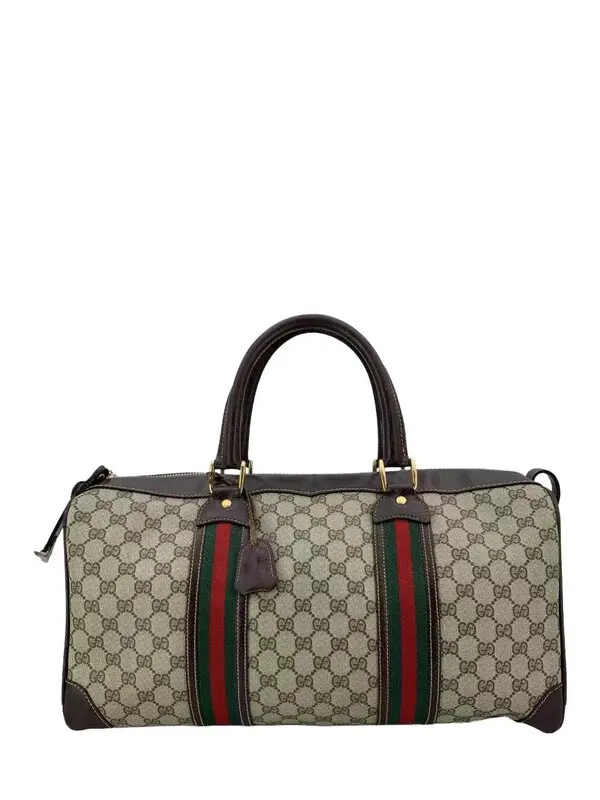 Gucci Monogram Pattern Holdall - Neutrals
