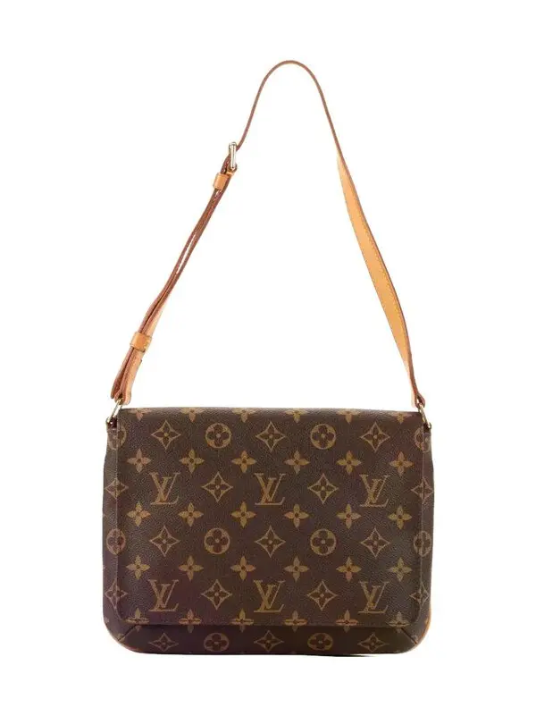 LOUIS VUITTON Musette Tango Monogram Shoulder Bag - Brown