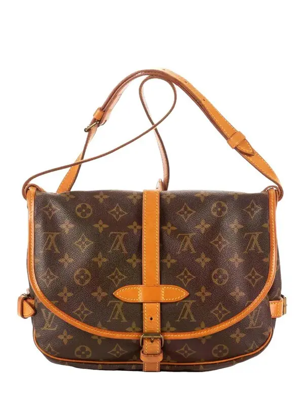 LOUIS VUITTON Saumur Monogram Crossbody Bag - Brown