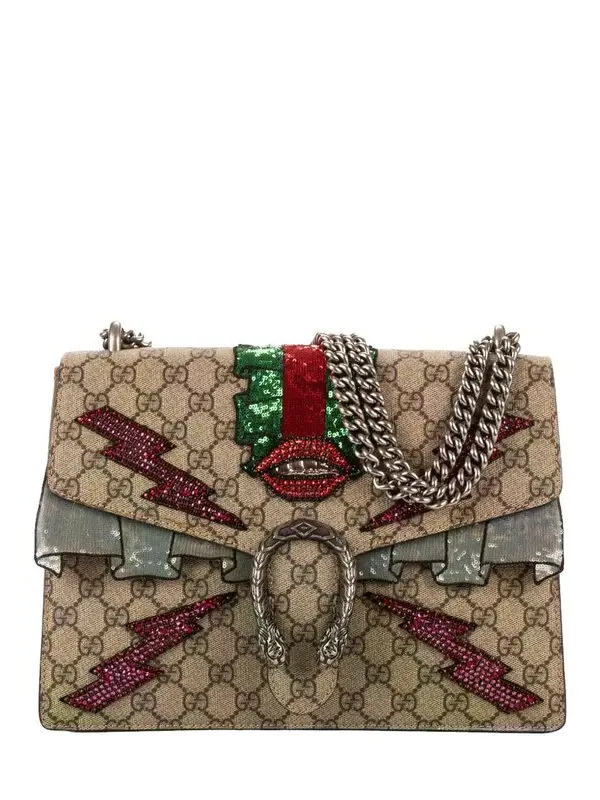 Gucci Dionysus Monogram Shoulder Bag - Neutrals