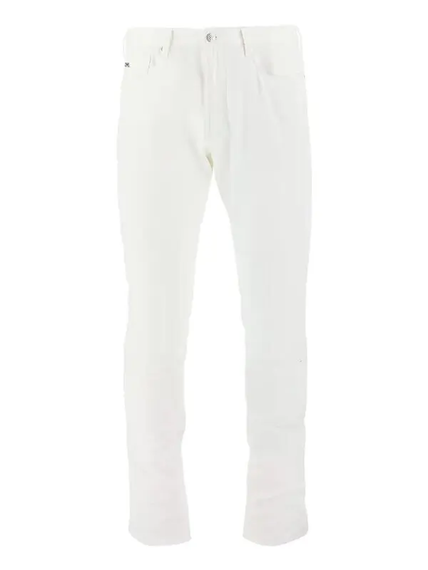 Emporio Armani Logo Pocket Trousers - White