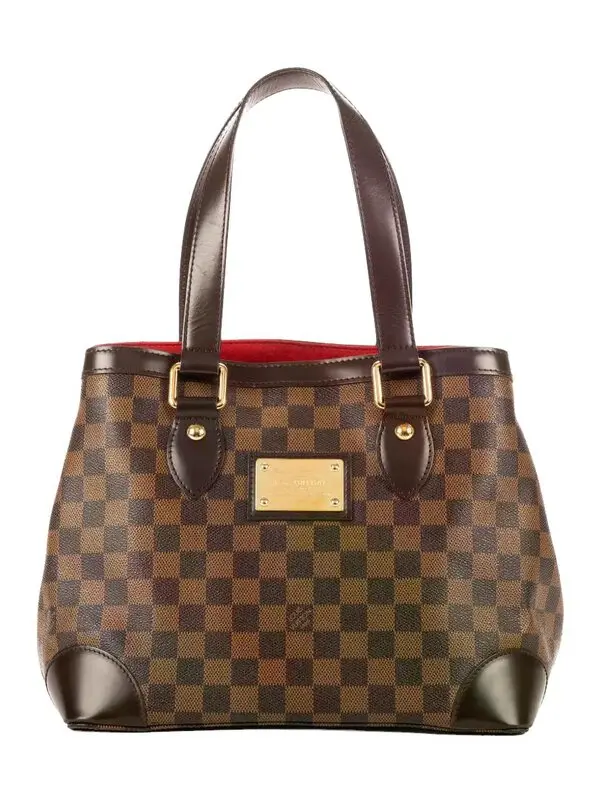 LOUIS VUITTON Hampstead Damier Ebène Tote Bag - Brown