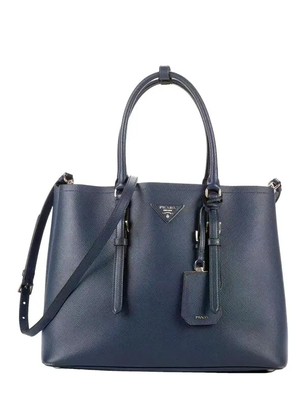Prada Logo-plaque Tote Bag - Blue