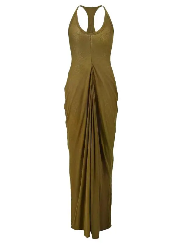 OUDE WAAG Racerback Draped Maxi Dress - Green