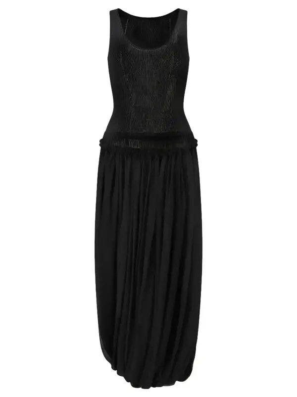 OUDE WAAG Midi Dress - Black